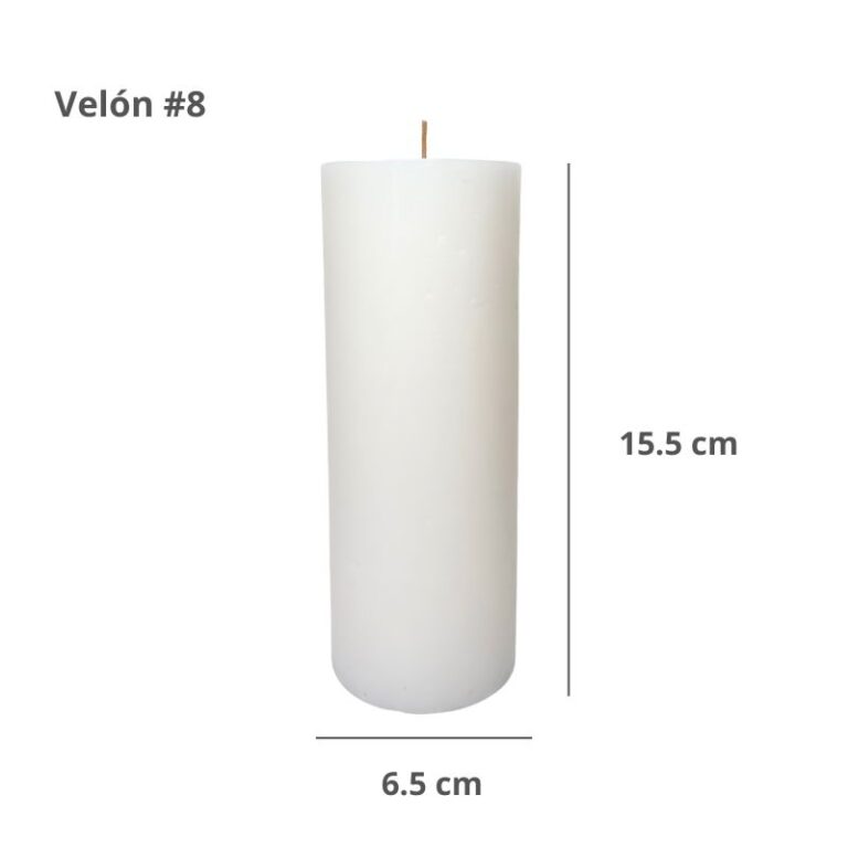 Velón #8 Blanco Sin Etiqueta – Velas Sagrado Corazón | Cerería Sagrado ...
